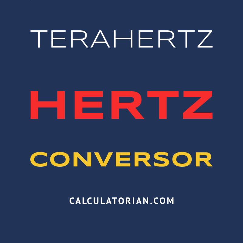 Converter De Terahertz Para Hertz Converter De Terahertz Para Hertz